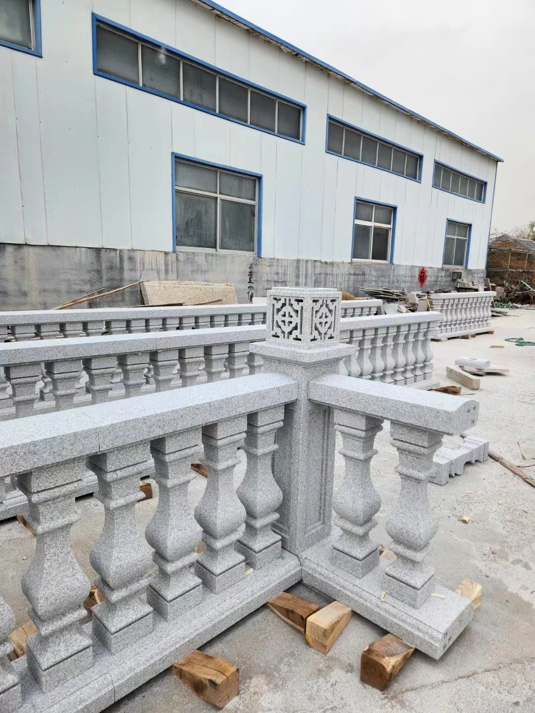 Factory Direct Granite Curved Columns Vase Elegant Stone Column ...