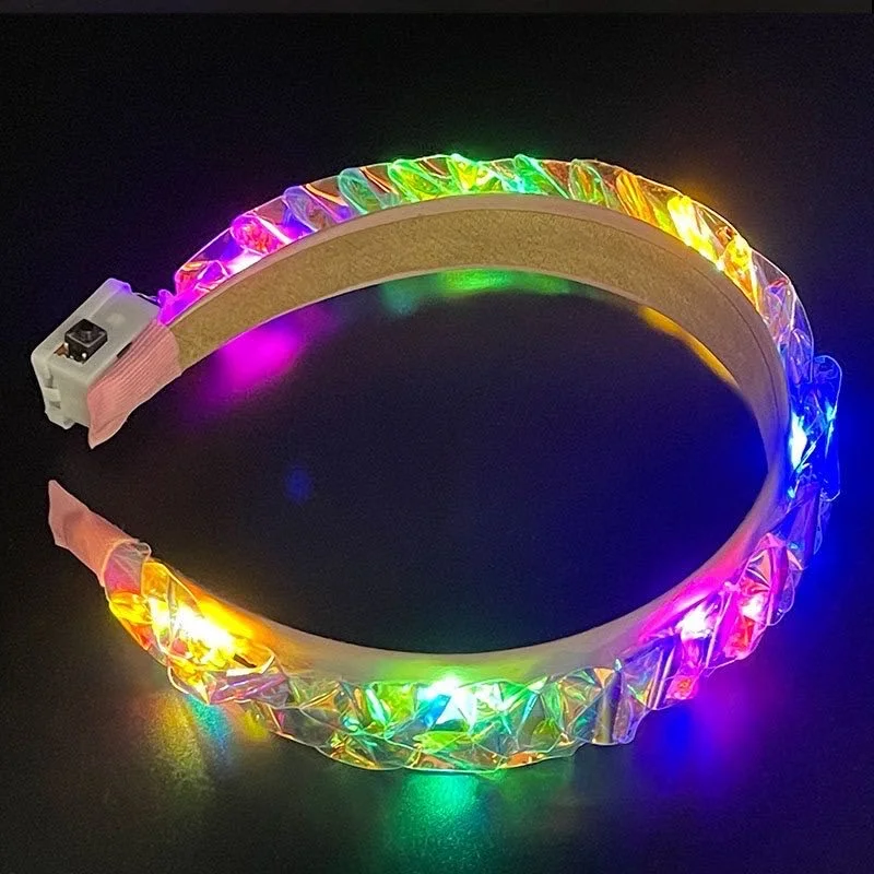 Light up Headband Led Headband Led Face Jewelry Glow Headband Led Crown ...