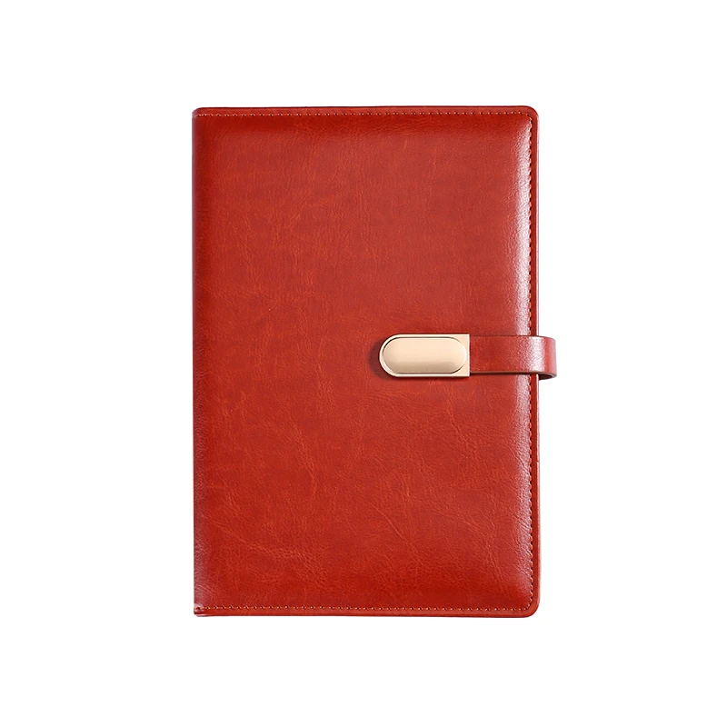Custom Note Book Custom Logo Leather Cover Metal Magnetic Note Book ...