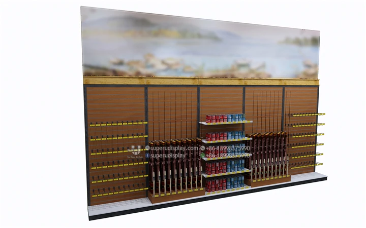 Custom Design Fishing Tackle Store Display Fixture
