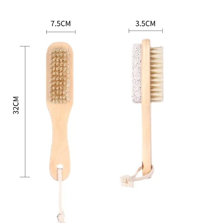 Foot Scrubber and Brush - Double Sided Pumice Stone Board
