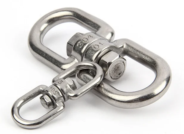M4 Double Ended Swivel Eye Hook 304 Stainless Steel Shackle Ring - Buy ...