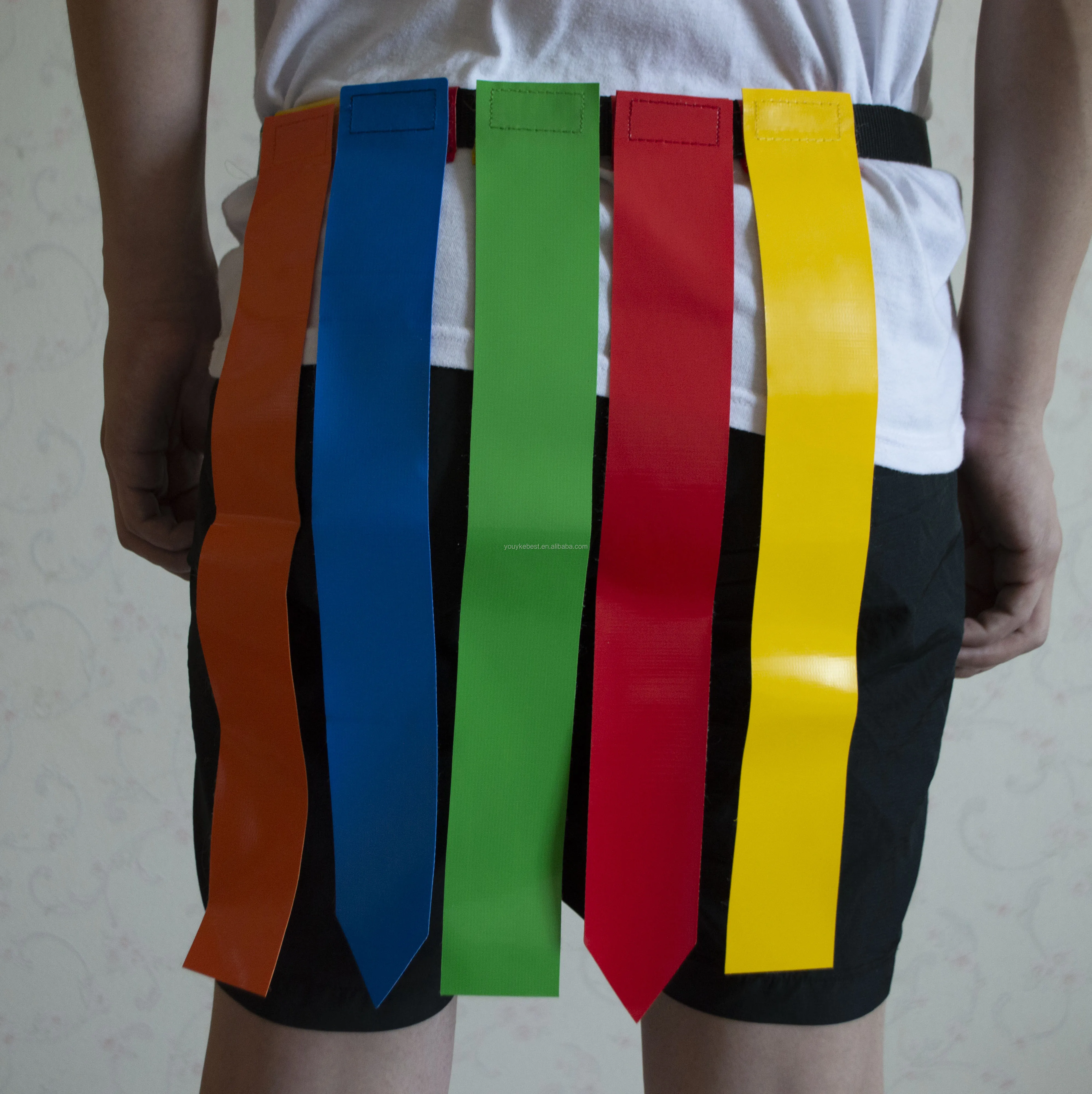 New Team Sports Orange Flag Football Belt Set for 12 Players Includes ...