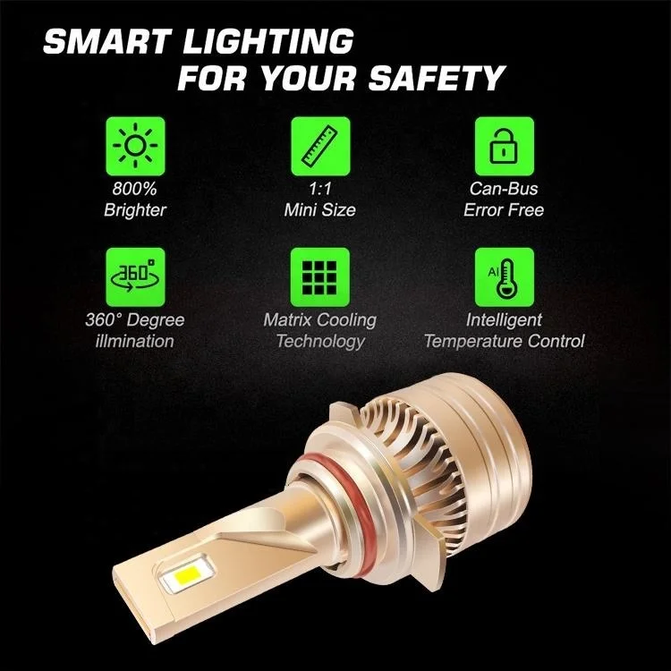 12V Car LED Headlight Bulb - Infitary V13 CSP 3570 H1 H3 H11 H13 H27