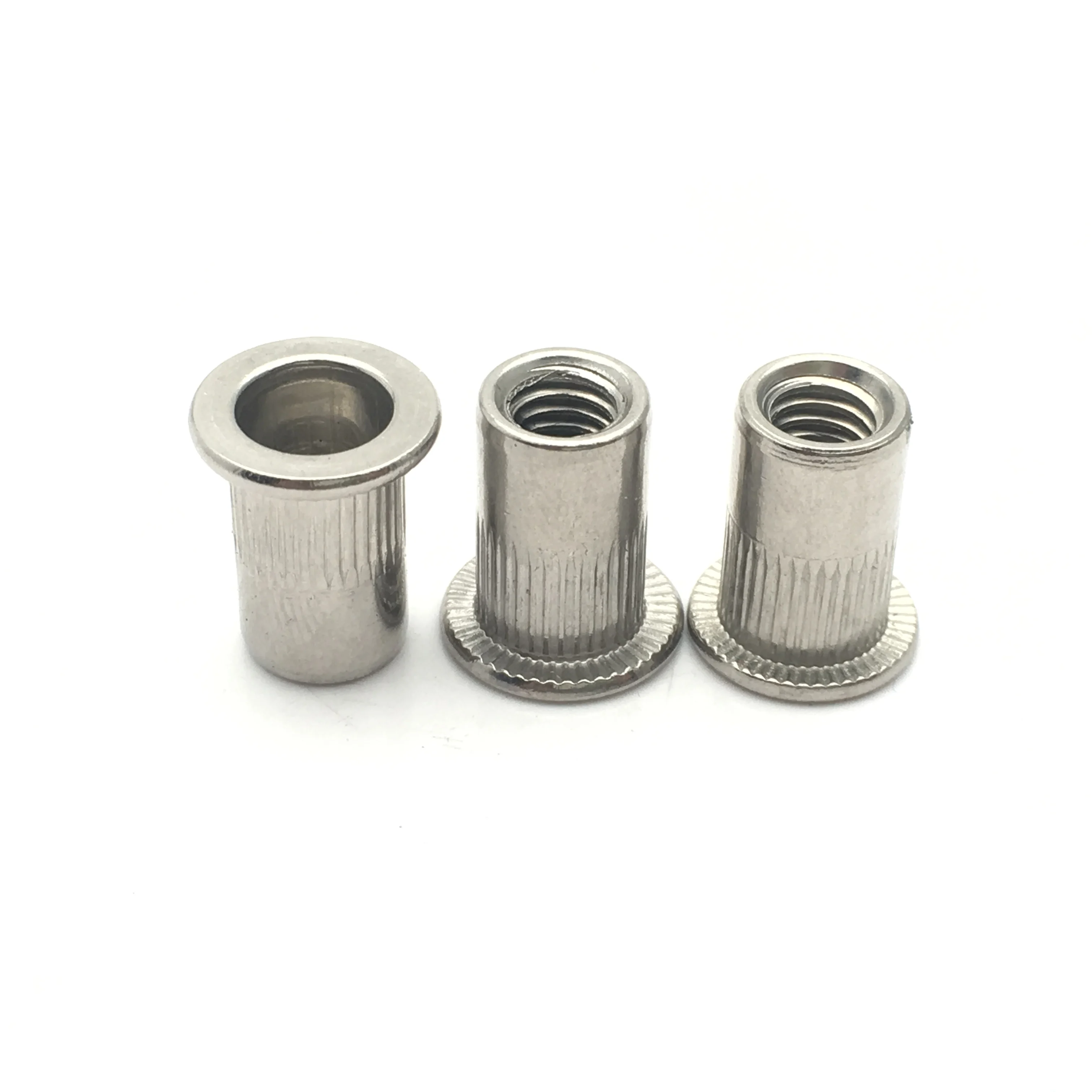 M3 M4 M5 M6 M8 M10 M12 Flat Head Open End Rivet Nut 304 Stainless Steel ...