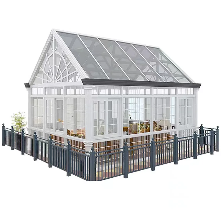 Customized Aluminium Winter Garden Sun Room Green Glass House Free ...