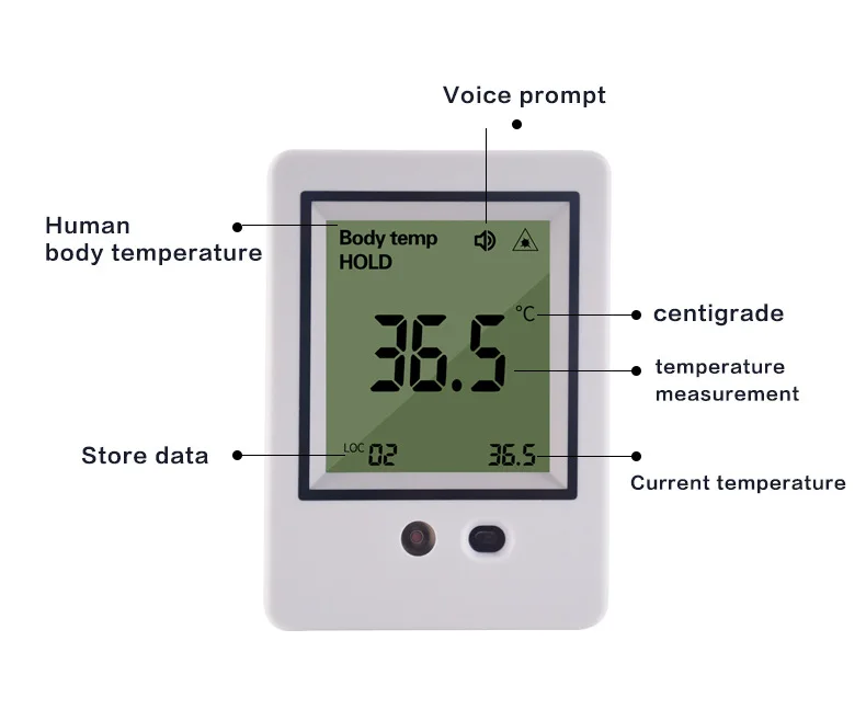 Ai Temperature Measurement Device Automatic Non-touch Visitor Body ...