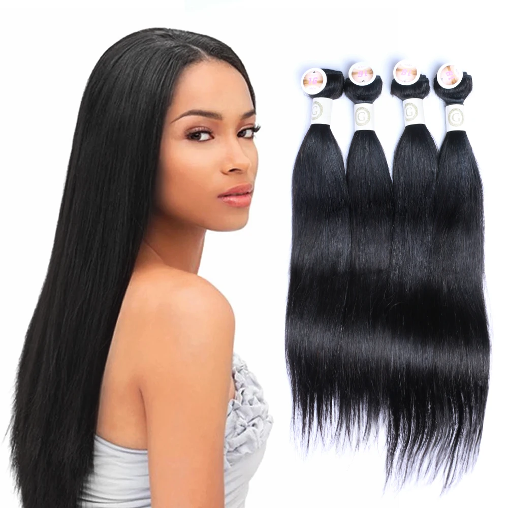 2020 New Arrival Packet Hair Virgin Straight 100 % Human Hair 4 Bundles ...