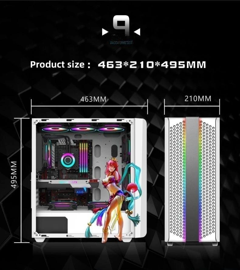 Fashionable Diy Game Tower Computer Case Glass Side Transparent ...