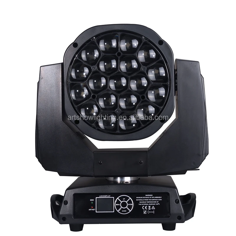 Super 19x15w RGBW 4-in-1 LED Bee Eye Moving Head Wash Zoom Beam