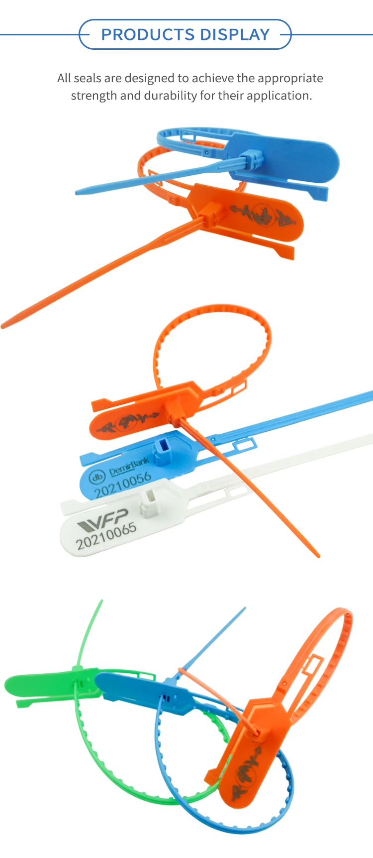 Plastic Label Seal Tag Lock Plastic Container Lock Seal Disposable ...