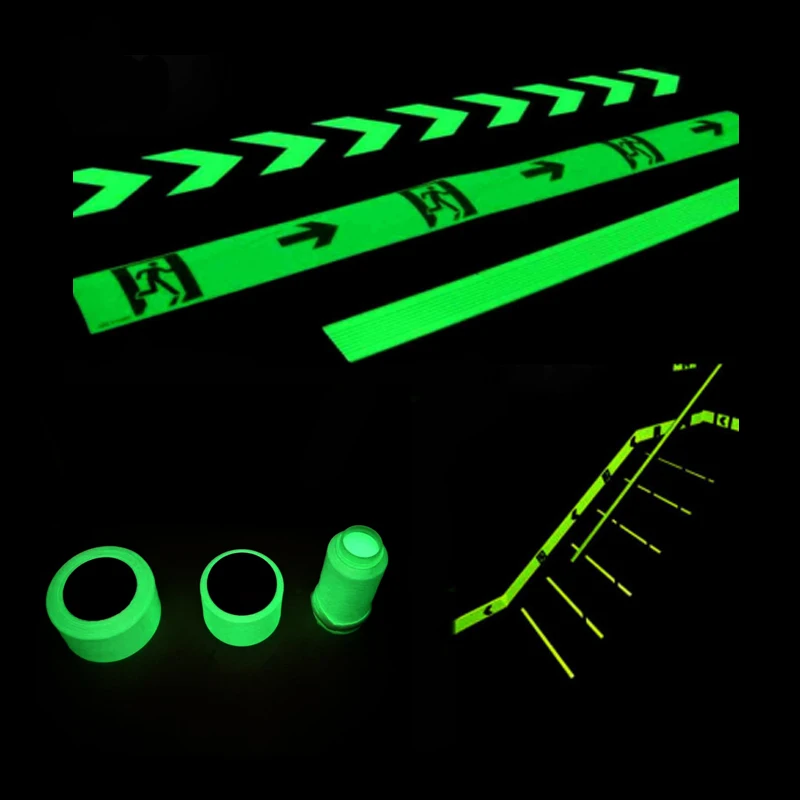 Pvc Cuttable Printable Self-adhesive Rigid Night Glow Photoluminescent ...