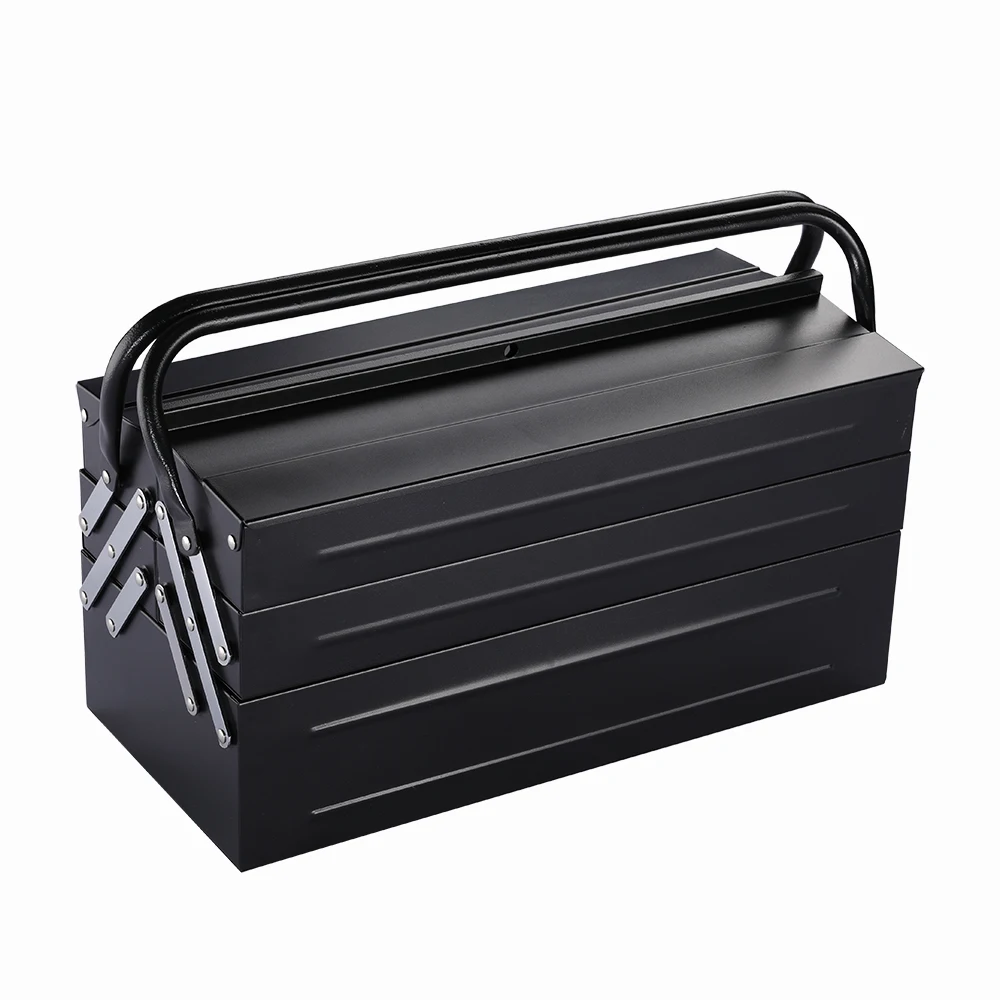 Portable Tool Box Cantilever Metal Toolbox 3 Tier Multi-function Tool ...