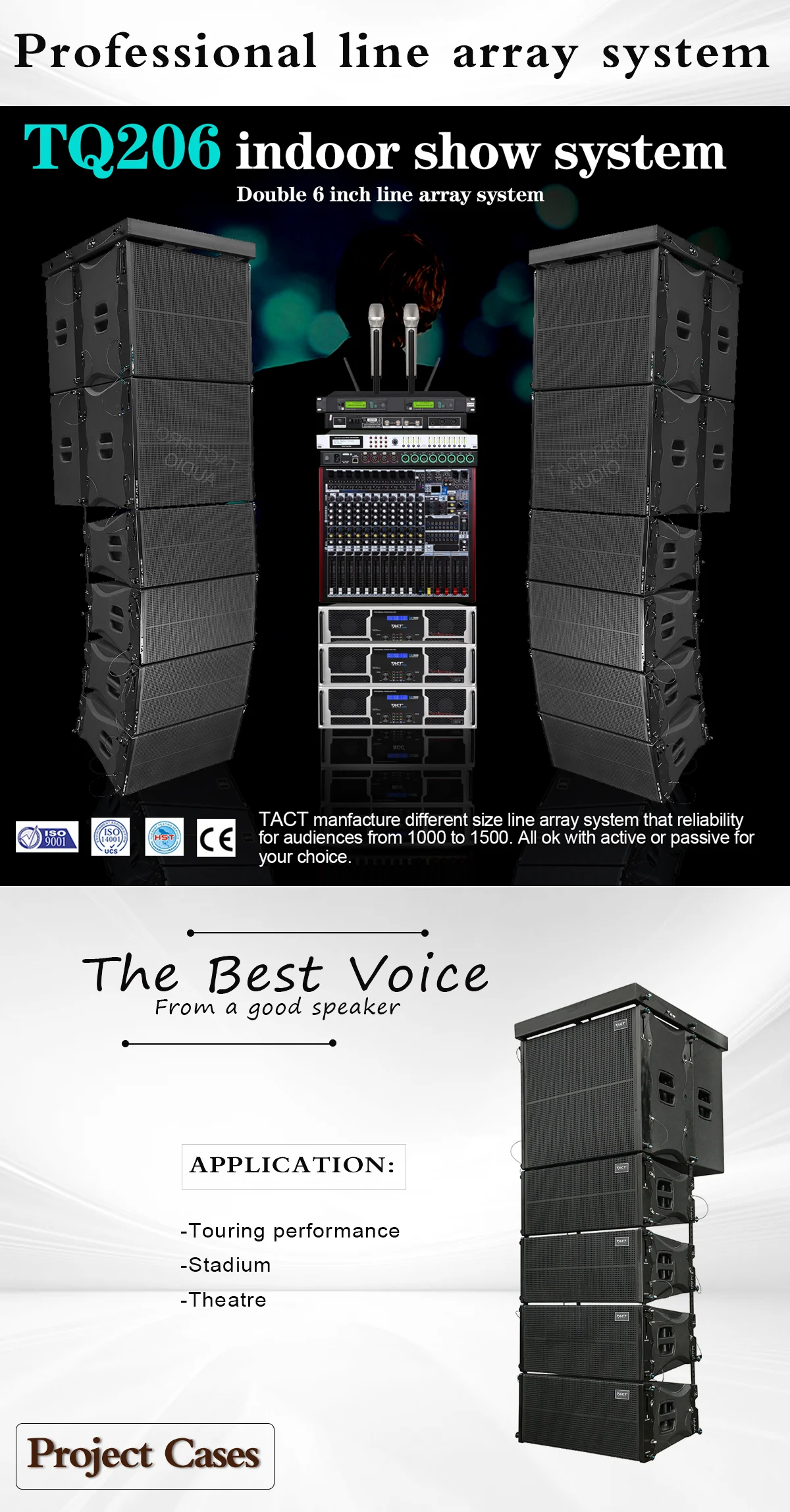TACT PRO AUDIO Professional Mini Line Array System