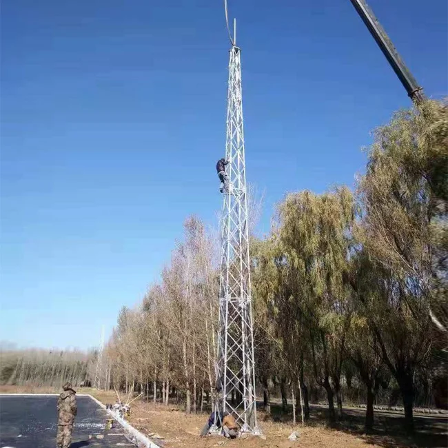 GFL2-1 Steel Structure Lightning Rod Tower - 20m Hot-Dip Galvanized