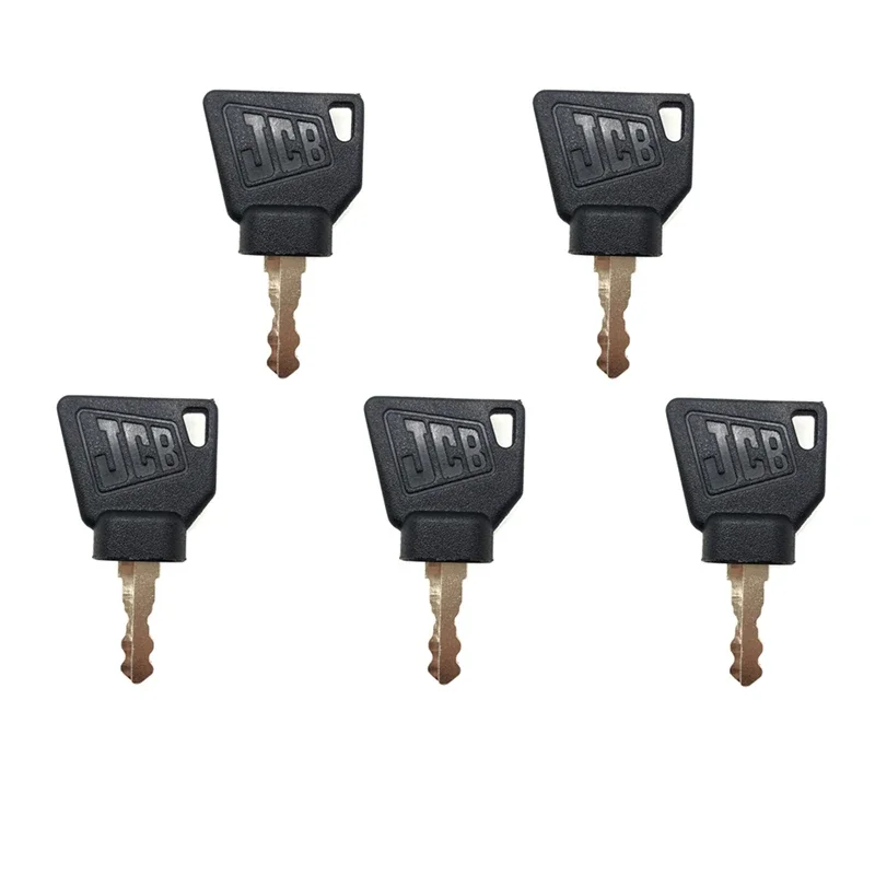 5 Pcs Ignition Switch Starter Key for JCB 3CX Bomag Excavator Fit Most ...
