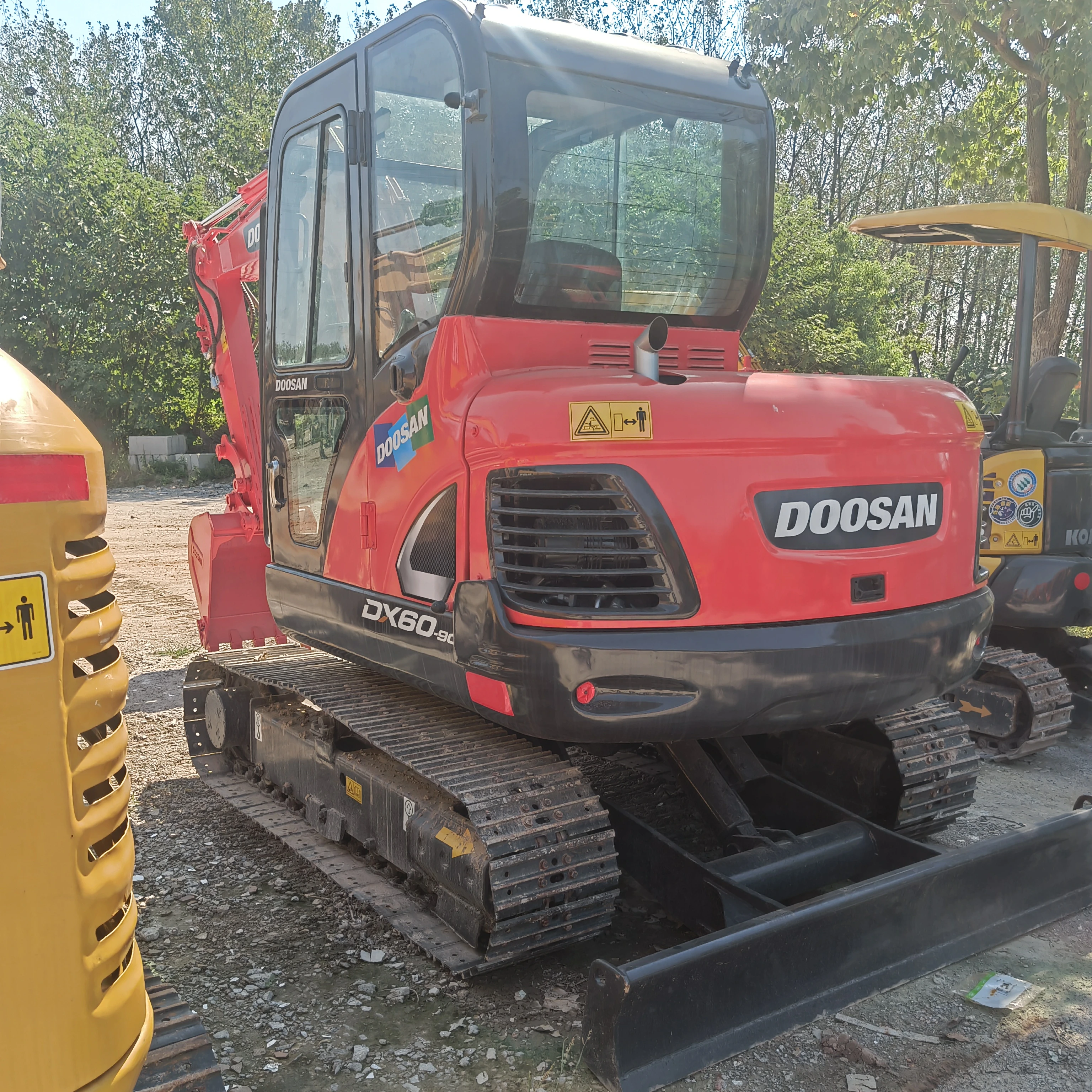 6 Tons Used Doosan DX60-9C Mini Crawler Excavator with Motor Pump ...