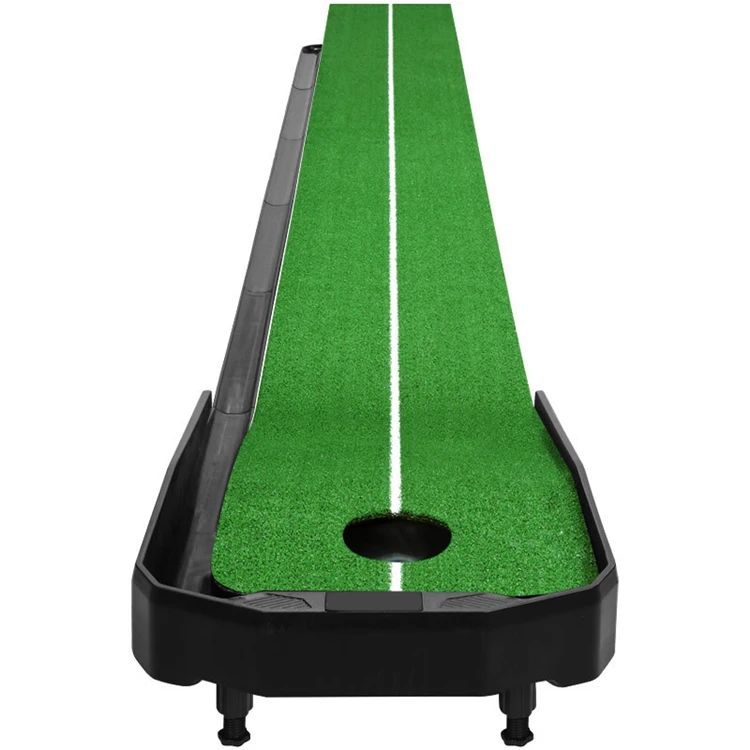Home Office Indoor Golf Mat Golf Putting Green Mat with Ball Return ...