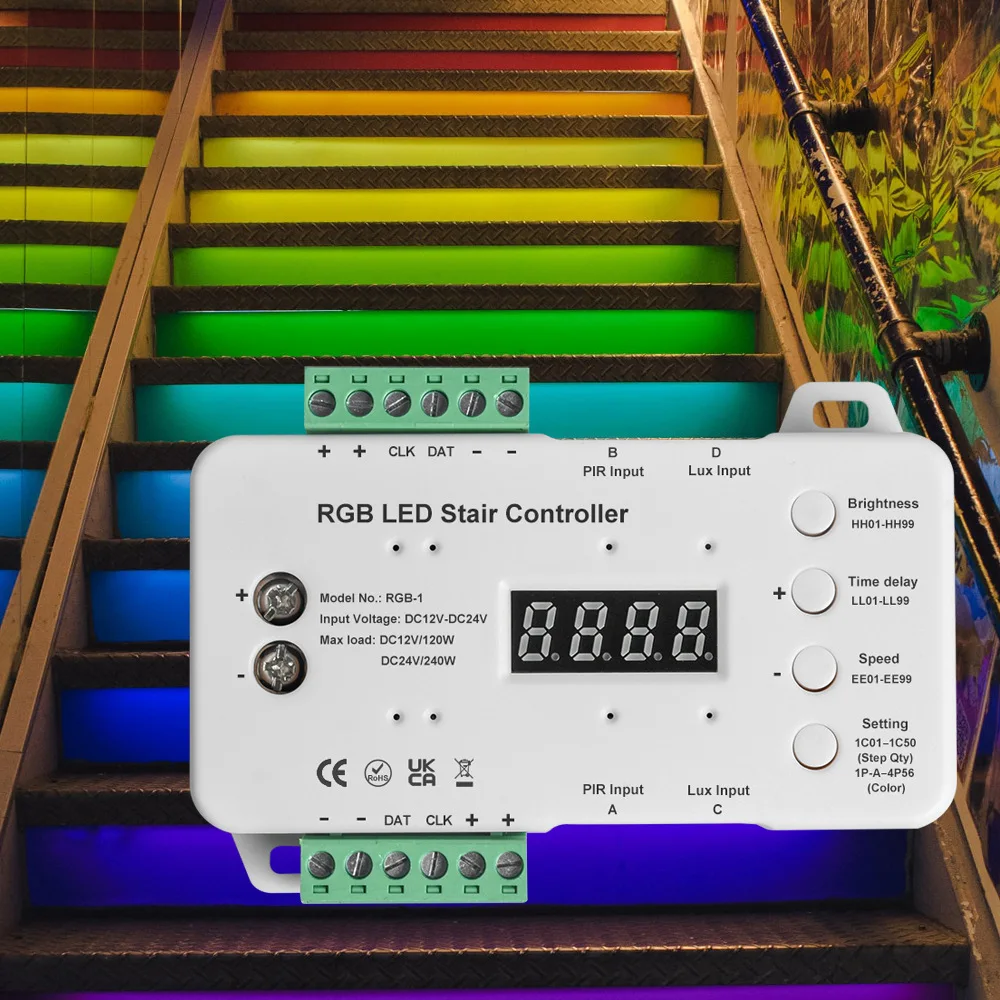 Smart Lighting Control System Automatic Stair Light Controller With PIR ...