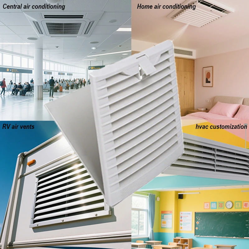 Custom Single-Layer Louver Return Air Vent Air Filter Grille Hvac ...