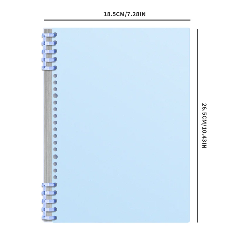 B5 Hand Coil Loose-leaf Book Horizontal Line Inside Page Student ...