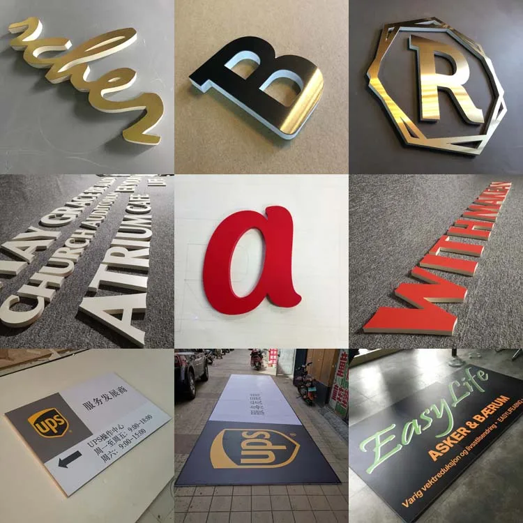 Custom Non Luminous Plastic Alphabet Letters with Backboard
