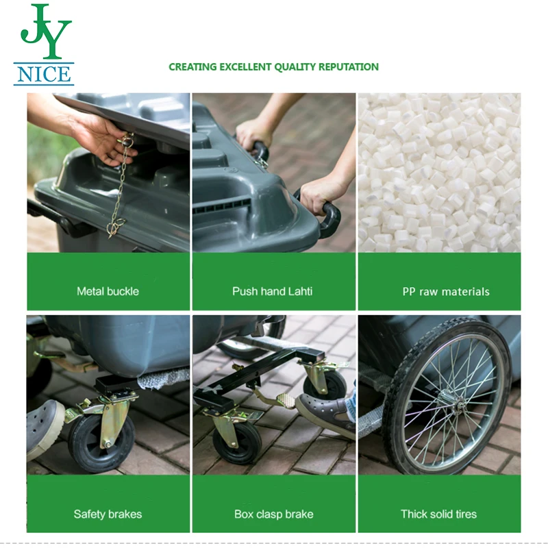 400 Liter Garbage Trolley - Durable & Sustainable Waste Bin