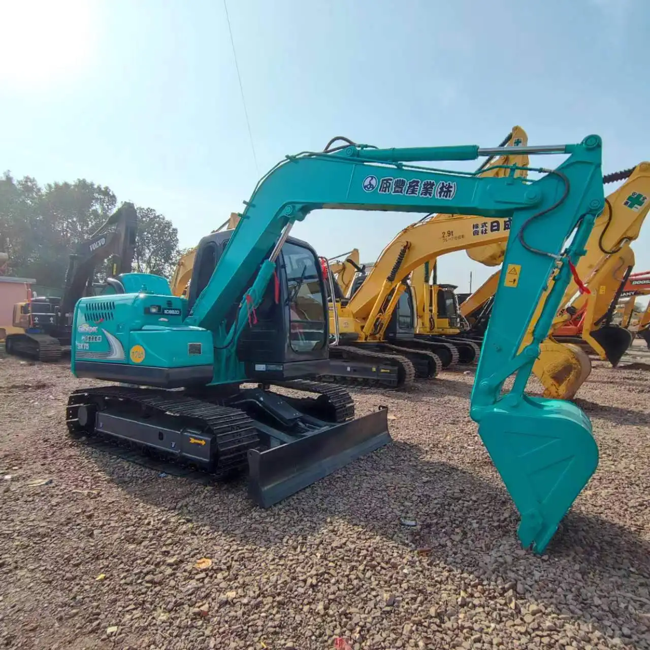 Used Japanese Kobelco Crawler Excavator Sk75 High Quality Digger For ...