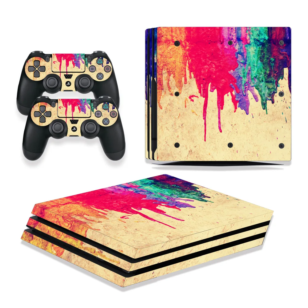 Color Skins Sticker For Ps4 Pro Controller Console Skins Sticker - Buy ...