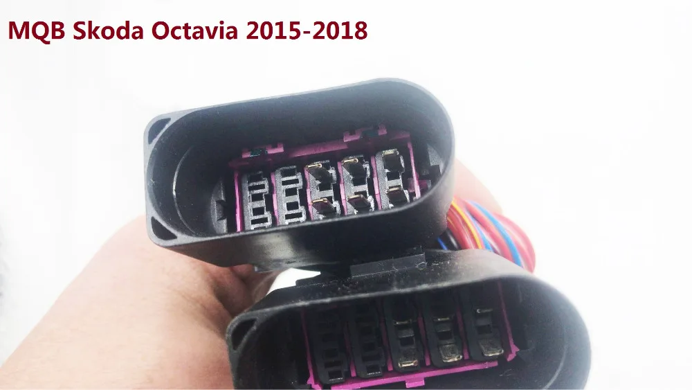 Upgrade Octavia Halogen Headlights to HID LED with Adapter