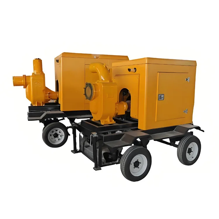 High Pressure Sewage Drainage Pump Self-Priming Mobile Diesel Engine ...