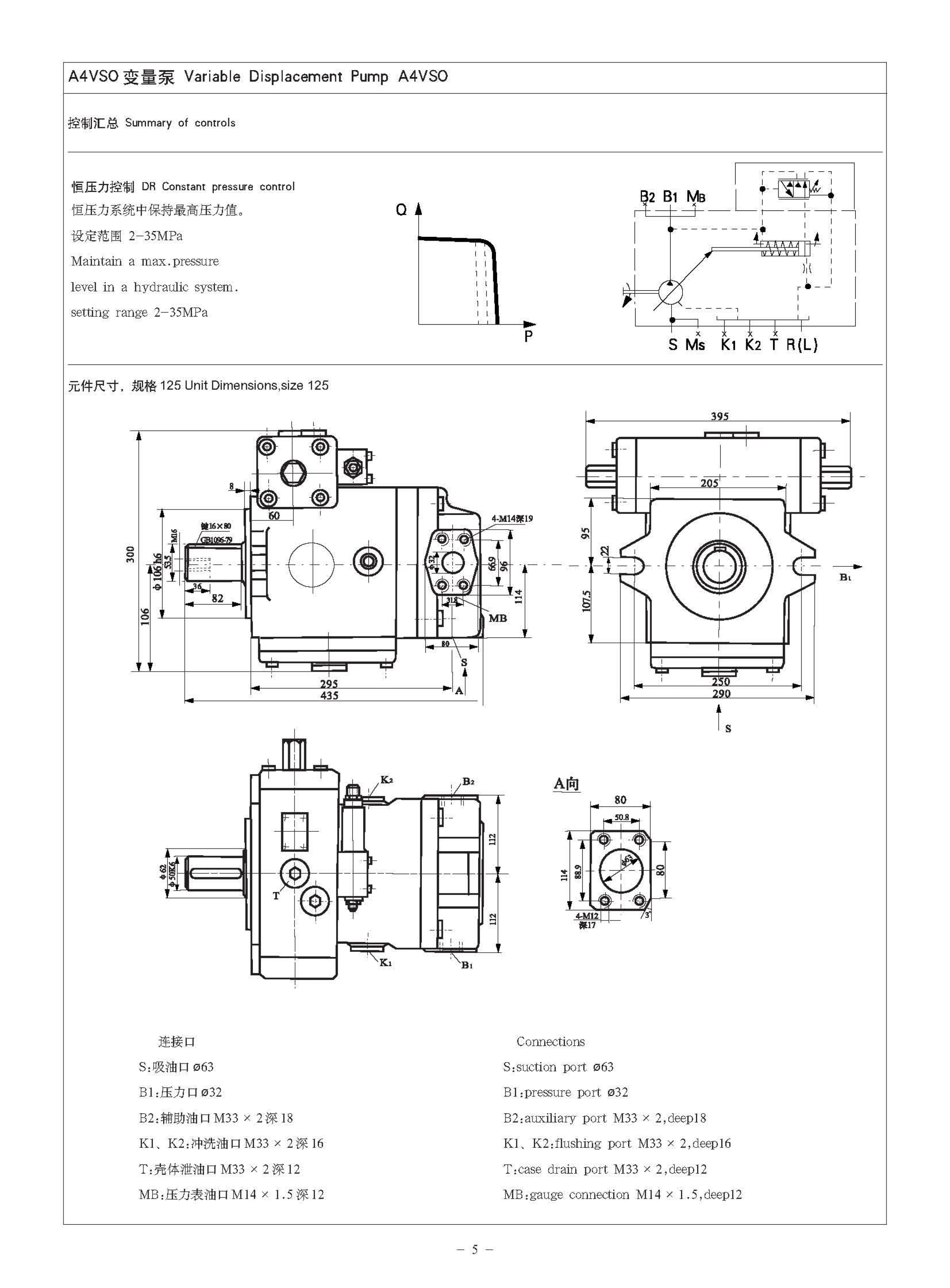 A4VSO A4VSO125 A4VSO180 A4VSO250 A4VSO355 A4VSO500 Series A4VSO250LR2Y ...