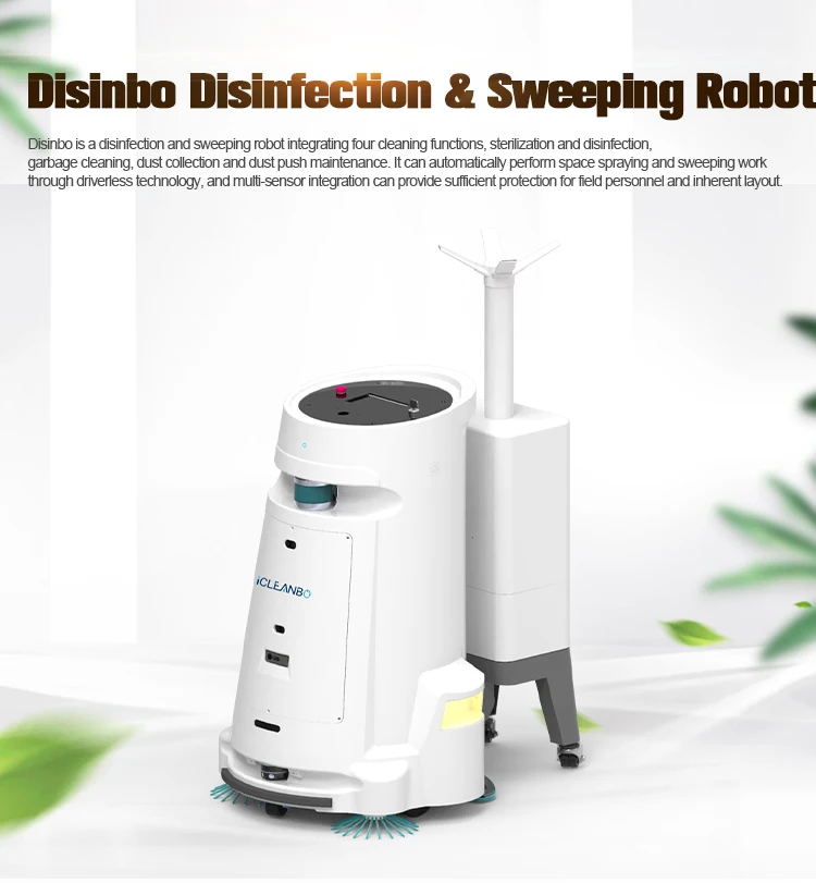 Artificial Intelligence Room Sterilizer Disinfection Sweeper Robot ...