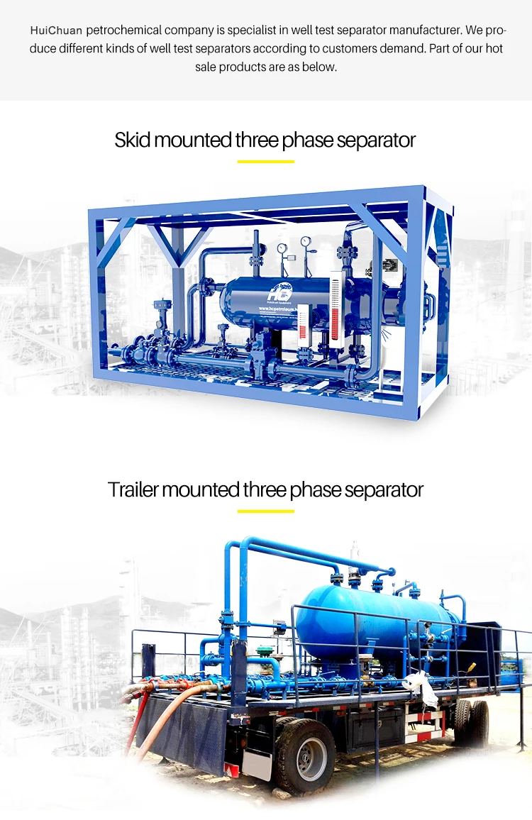 High Efficiency Three Phase Separators for Oil & Gas