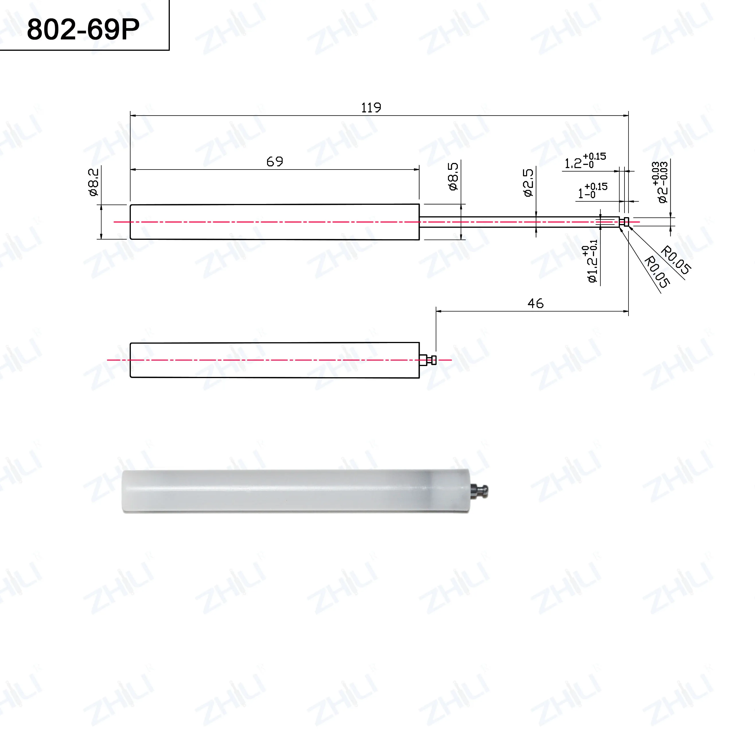Anti Impact Soft Close Drawer Piston by Zhili - 2 Years Warranty