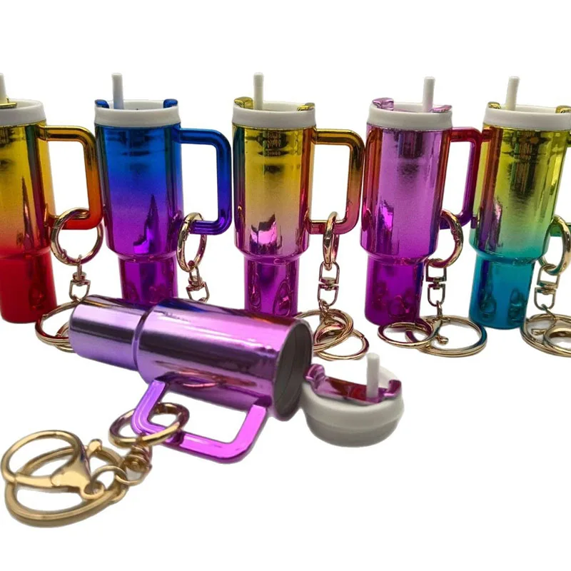 2025New Design Mini Tumbler Shaped Keychain Charm Pendant Fashion ...