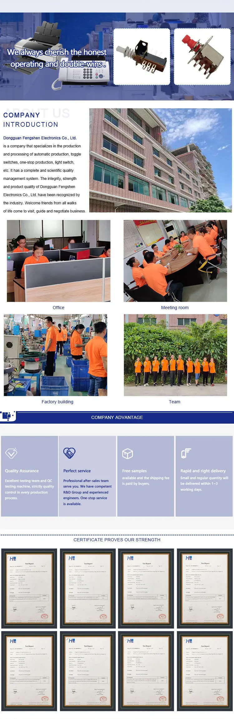 2p3t 2 pole 3 position slide switch 8 pin Right Angle horizontal Slide ...