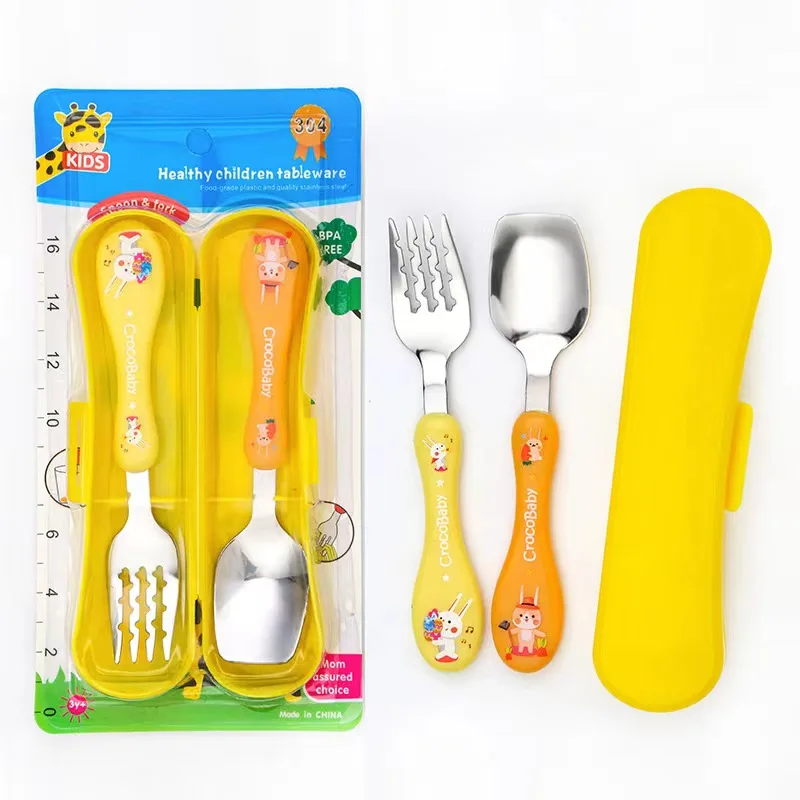 Kids Cutlery Set Flatware Stainless Steel Silverware Children's Knife ...