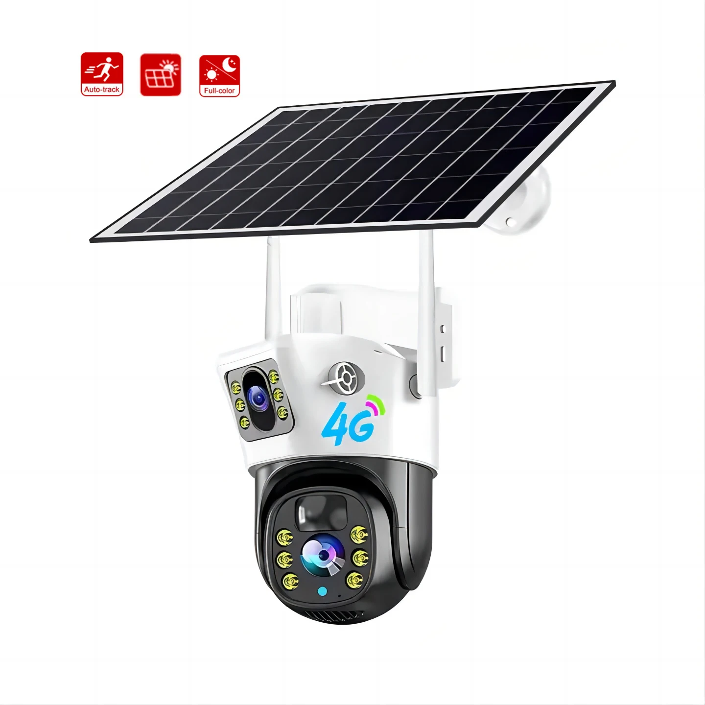 V380 New Design 4G Smart IP Solar PTZ Camera Outdoor Colorful Night ...