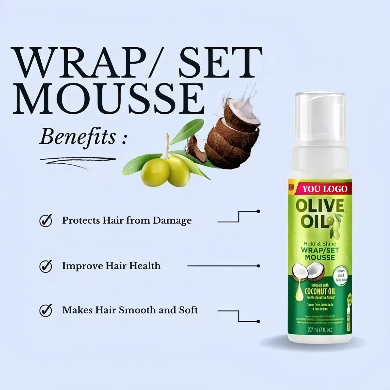 Wholesale Prices Are Particularly Strong Holding Olive Oil Foam Hair ...