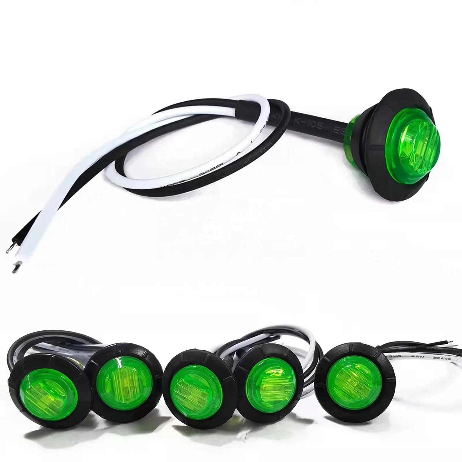 3/4'' 12V LED Side Lights - High Brightness Clearance Lights