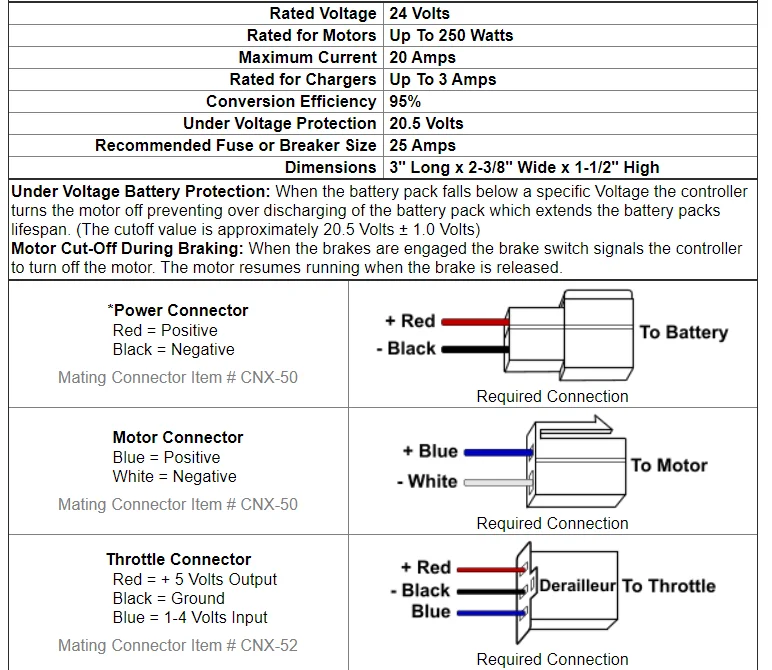 24v 250w Electric Scooter Ebike Speed Controller 24 Volt 250 Watts Lb27 Yiyun Brush Dc Motor E ...