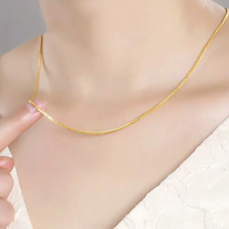 Chinese Custom G9999 Foxtail Pure 24k Real Pure Gold Yellow Chopin ...