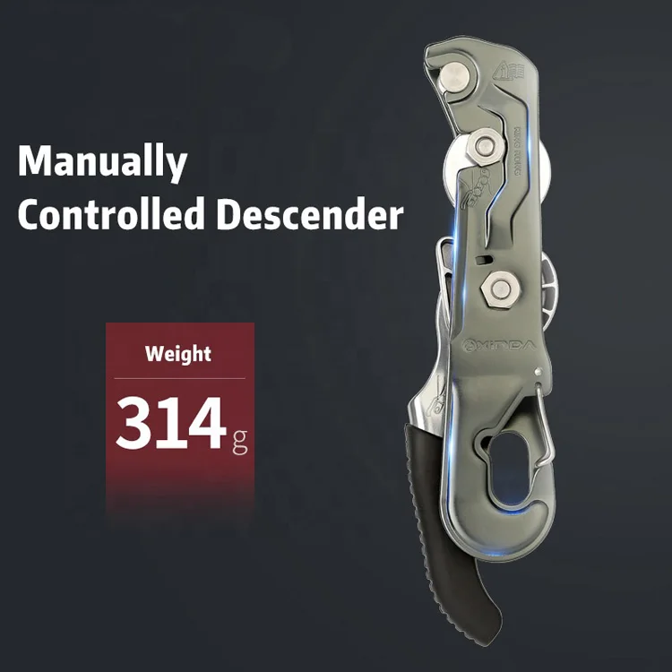 Manually Controlled Rescue Stop Descender For Climbing Arborist Work At ...