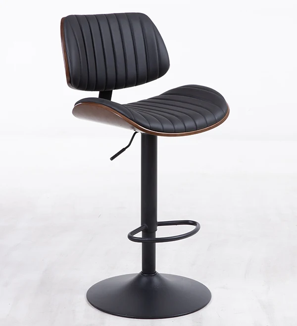 Modern Luxury Adjustable Commercial Bar Stool with PU PVC Fabric Use ...
