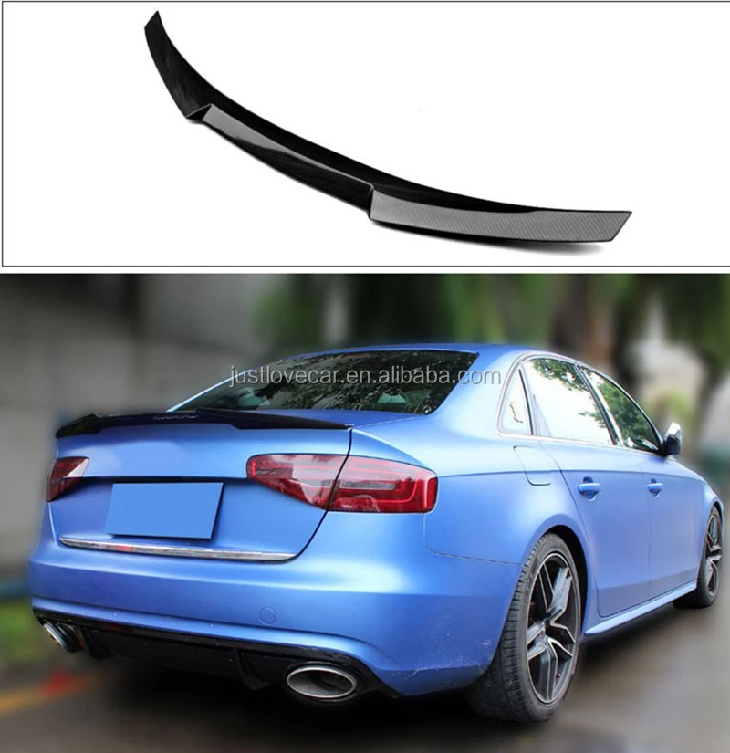 M4 Type Abs Rear Trunk Spoiler For Audi A4 A4l B9 Boot Wing Lip 2017 ...