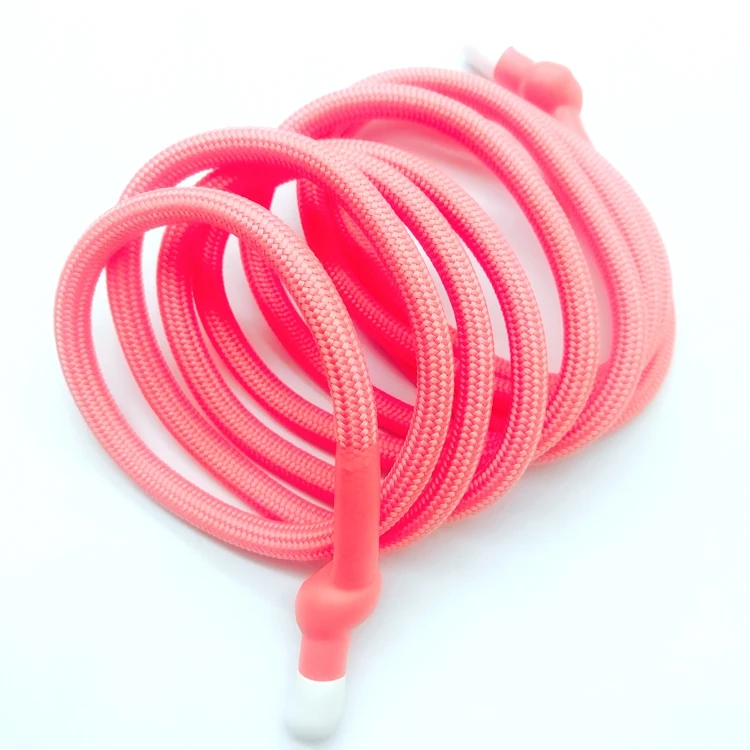 Custom Braided Round Drawstring Cord with Silicone Tips