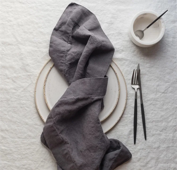 Shop High Quality Stone Washed Flax Linen Table Napkins
