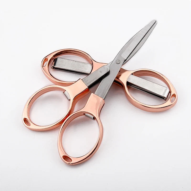 Small Folding Scissors Portable Mini Scissors Stainless Steel Stretch ...