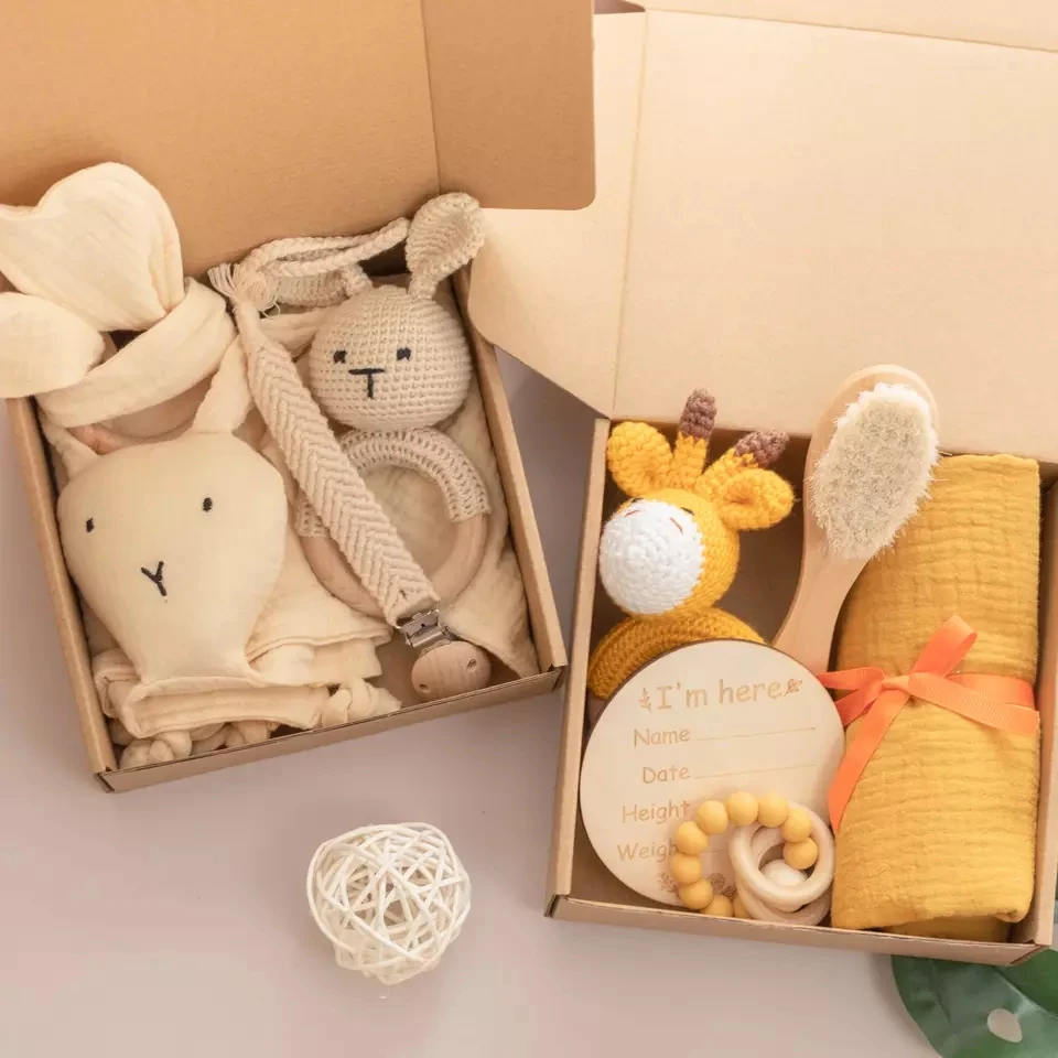 Customization Newborn Baby Gift Set - Logo & Color Toy